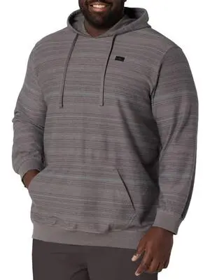 O'Neill Big & Tall Striped Pullover Hoodie - Dark Shadow