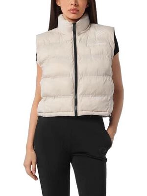 PLEIN SPORT Reversible Padded Vest Lightgrey