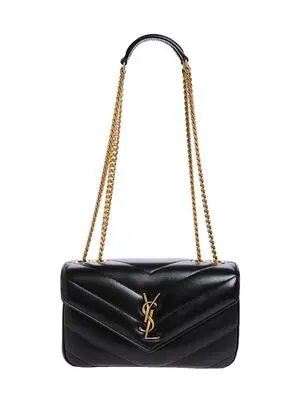 Saint Laurent Small Loulou Shoulder Bag - Black