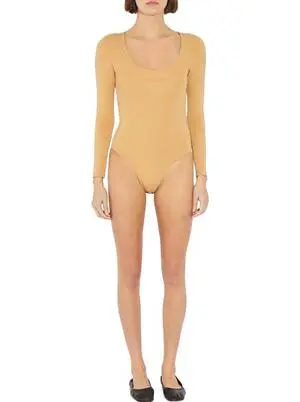 THE PARK Maranda Bodysuit - Camel