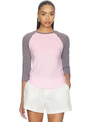 Michael Lauren Raglan 3/4 Sleeve Tee - Multi
