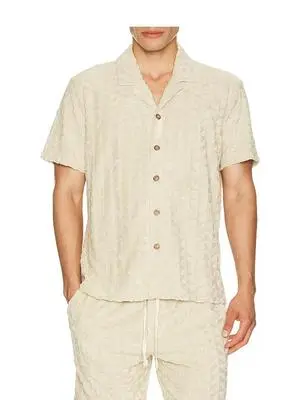 Marine Layer Leo Terry Resort Shirt In . Also - Cream