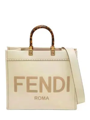 Fendi Medium Sunshine Tote Bag - Neutrals