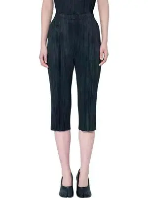 Issey Miyake Cropped Trousers - Black