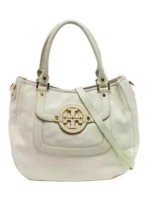 Tory Burch Amanda Leather Tote Bag - Neutrals