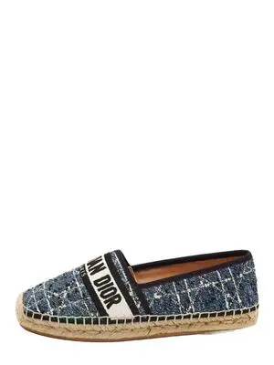 Dior Granville Embroidered Denim Espadrilles - Blue