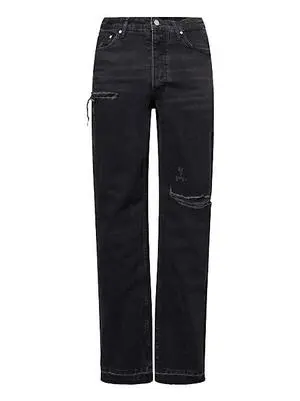 REPRESENT Heaton Distressed Denim Jeans - Black