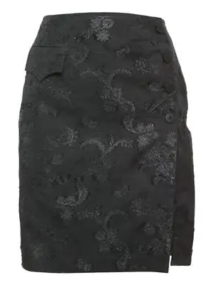 LOUIS VUITTON Jacquard Skirt - Black