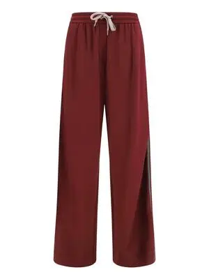Brunello Cucinelli Cotton-blend Track Pants - Red