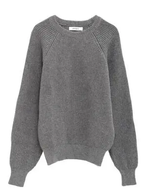 Gimaguas Thomas Sweater Ribbed Knit Pullover - Gray