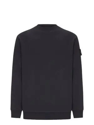 Stone Island Long Sleeve Crewneck Sweatshirt - Black