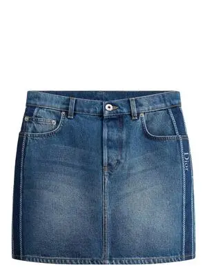 DIOR Dior Straight Denim Miniskirt