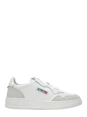 AUTRY Medalist Low Sneakers In Leather And Suede - White