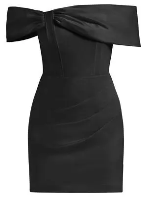 TIA DORRAINE Signature Of The Sun Mini Dress - Black