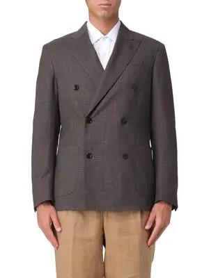 LARDINI Double-breasted Blazer - Brown