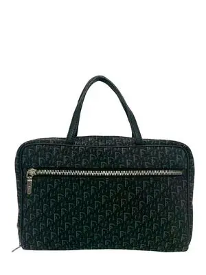 Dior Diorissimo Trotter Canvas Handbag - Black