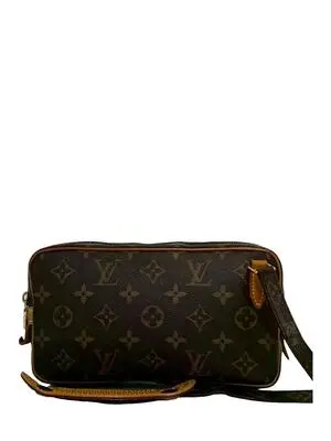LOUIS VUITTON Monogram Pochette Marly Bandouliere Bag - Brown