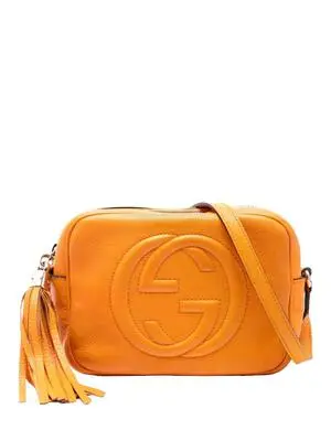 Gucci Soho Disco Crossbody Bag In Calfskin - Orange