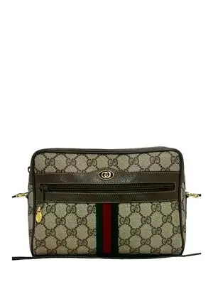 Gucci Gg Supreme Web Crossbody Bag - Neutrals