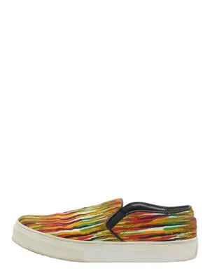 Celine Abstract Pattern Slip-on Sneakers - Red
