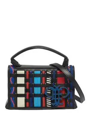 Emilio Pucci Woven Panel Cross-body Bag - Black