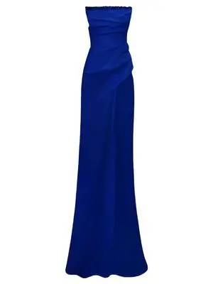 GEMY MAALOUF Embellished Strapless Gown - Blue