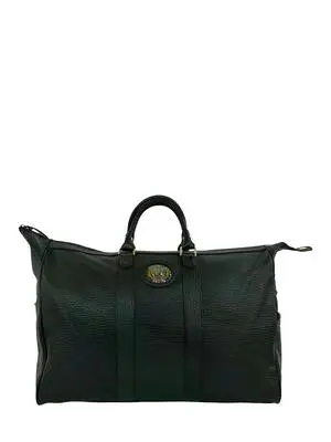 Burberry 20th Century Leather Travel Bag - Black
