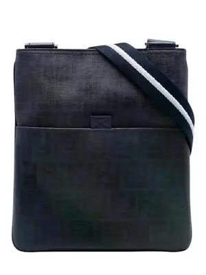 Fendi Zucca Spalmati Crossbody Bag - Blue