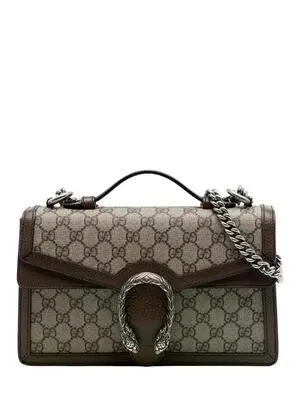 Gucci Gg Supreme Dionysus Top Handle Bag Satchel - Neutrals