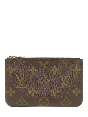 LOUIS VUITTON Monogram Pochette Cles Coin Pouch - Brown