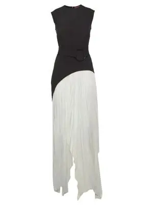 Solace London Anya Pleated Maxi Dress - Black