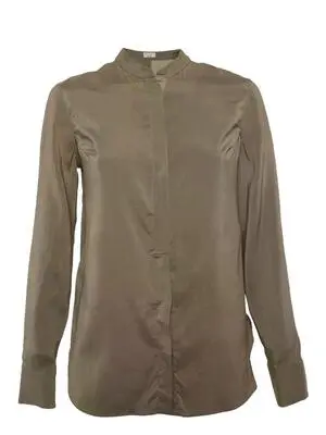 Brunello Cucinelli Monili Detail Blouse - Brown