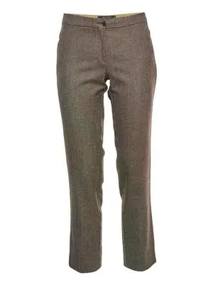 Etro Houndstooth Cropped Trousers - Red
