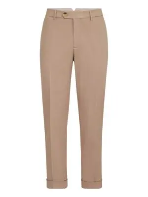 Brunello Cucinelli Pima Cotton Comfort Gabardine Trousers - Beige