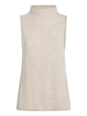 LAUREN MANOOGIAN Pima Cotton Terra Shell Top - Beige