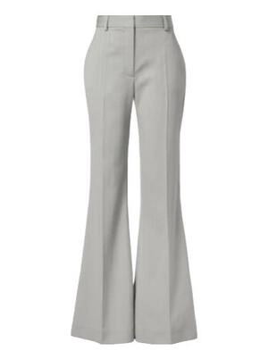 Stella McCartney Striped Wool Bootcut Pants - Gray