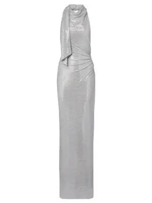 SELF-PORTRAIT Embellished Maxi Dress - Gray