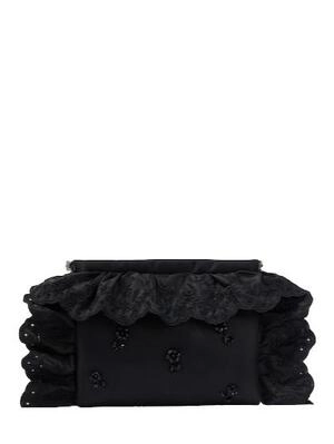 Simone Rocha Embellished Pillowcase Clutch - Black