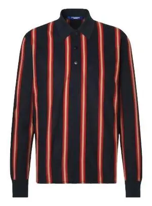 JUNYA WATANABE Striped Wool Polo Shirt