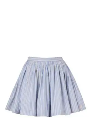 PACO RABANNE Paco Rabanne Striped Cotton Balloon Mini Skirt