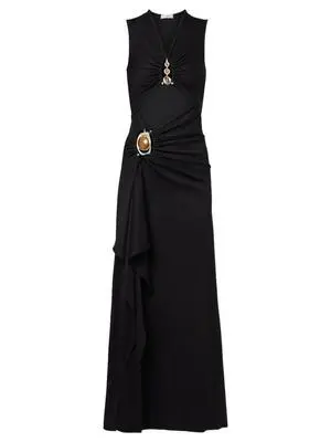 Christopher Esber Droplet Crystal Embellished Maxi Dress - Black