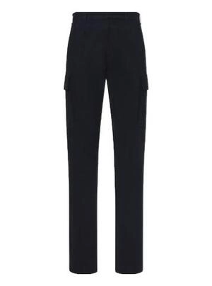 Ralph Lauren Purple Label Cotton-blend Cargo Trousers - Black