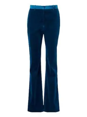 Rabanne Velvet Flared Pants - Blue