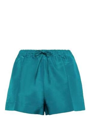 VALENTINO Valentino High-Rise Silk Faille Shorts