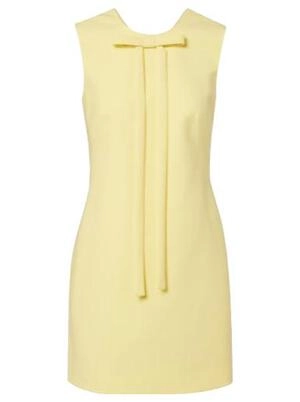 EMILIA WICKSTEAD Sorra Bow Detail Minidress - Yellow