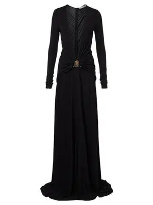 Christopher Esber Embellished Plunge Maxi Dress - Black