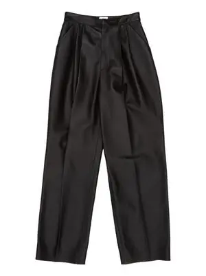 Bottega Veneta Shiny Wide-leg Leather Pants - Black