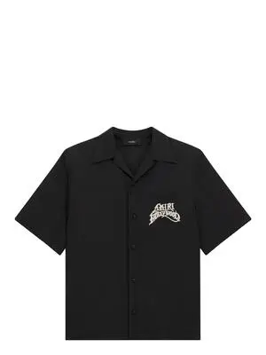 Amiri Hollywood Camp Shirt - Black
