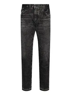 Dolce & Gabbana Logo Plaque Jeans - Black