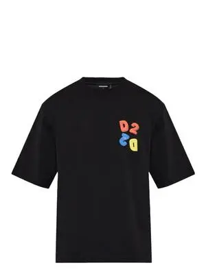 Dsquared2 Logo Print T-shirt - Black